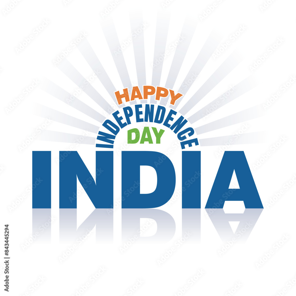 Vector de Stock Happy Independence day India poster. 15 August ...