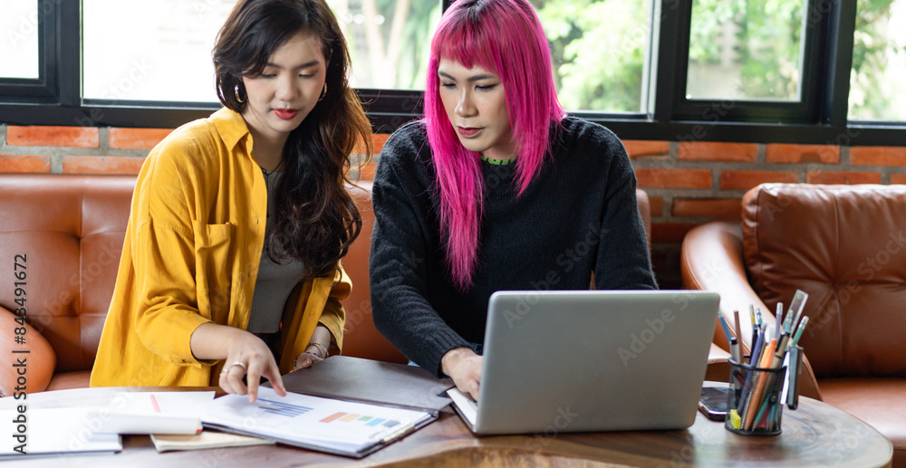LGBTQ+ transgender man Beautiful Authentic Specialist with Pink Hair ...