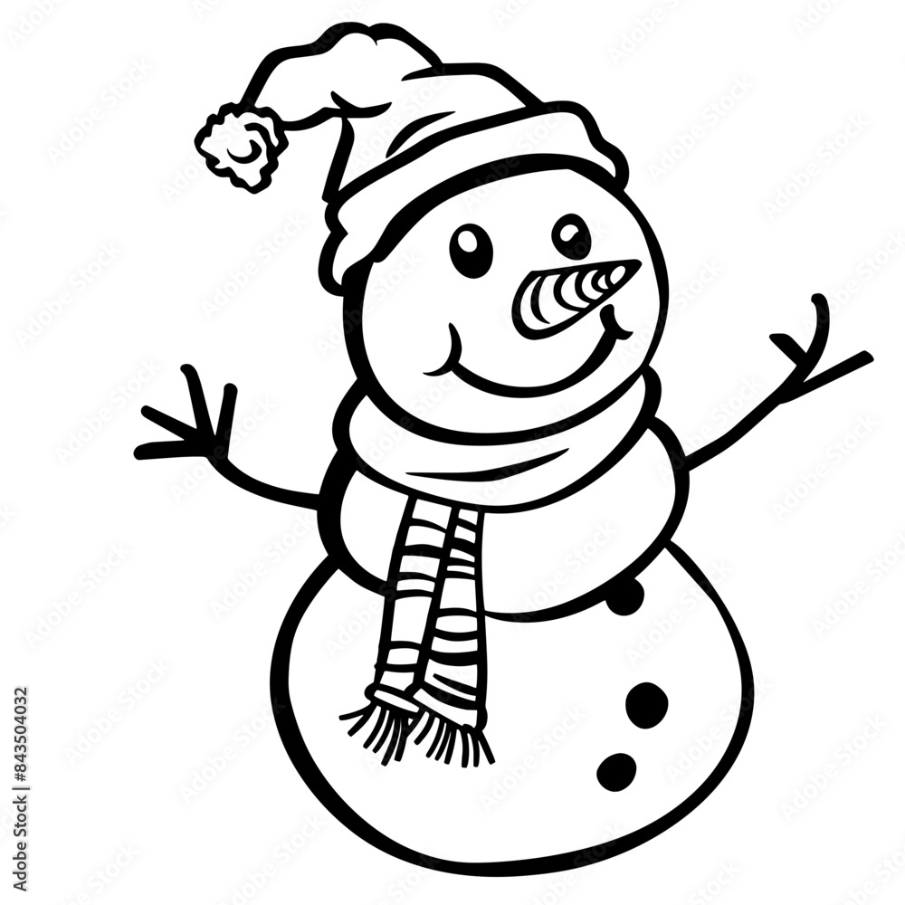 Snowman vector transparent background PNG clipart Stock Vector | Adobe ...