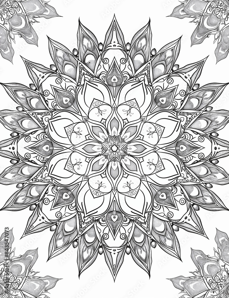 Mandala Masterpieces: High-Resolution Detailed Patterns for Relaxation ...