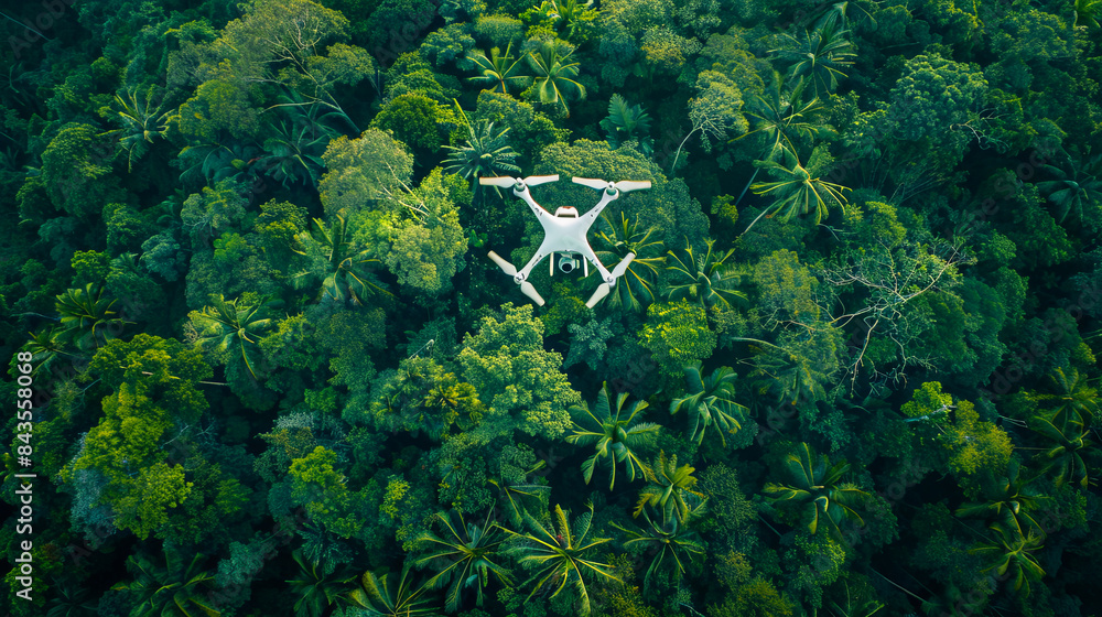 reforestation project employing drone technology to plant trees in hard ...