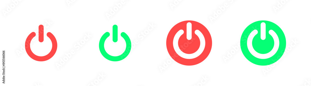 เวกเตอร์ Stock Set Icon Off Button. Turning off the icon on your ...