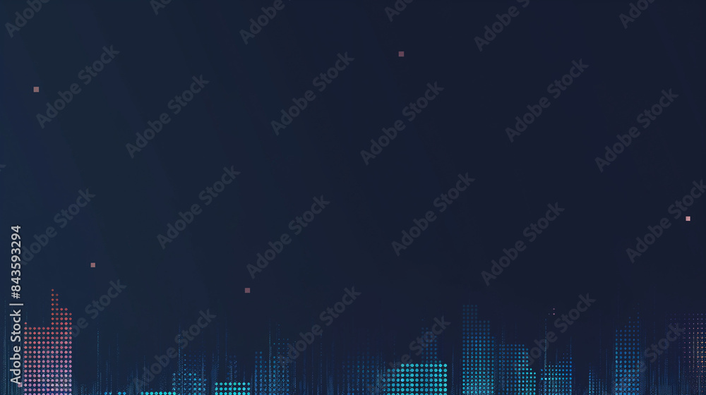 Dynamic Modern Pixel Border Edge Background Design with Vibrant ...