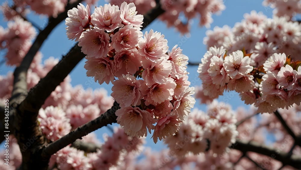 The symbolism of cherry trees in Japanese culture, focusing on their ...