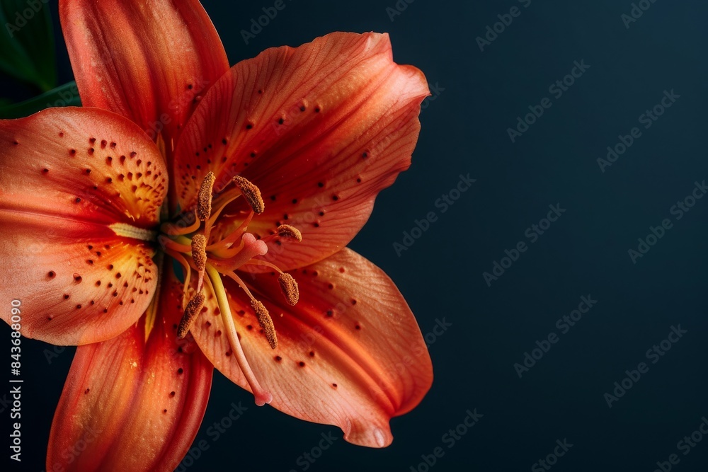 flower Photography, Lilium longiflorum, full view object, copy space on ...