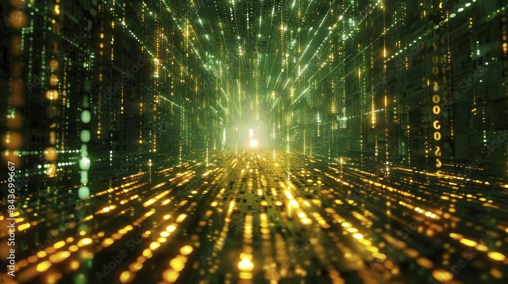 Delving into the realm of binary code, where streams of ones and zeros form the foundation of ...