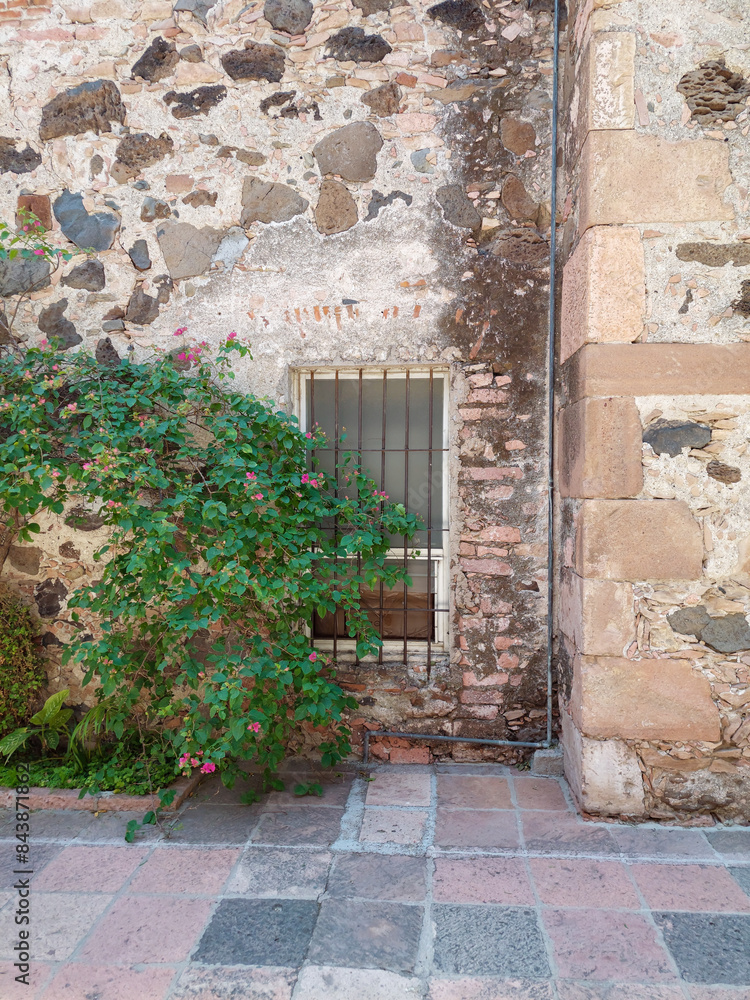 Foto de Stock Arquitectura religiosa de un convento mejicano, mexicano ...