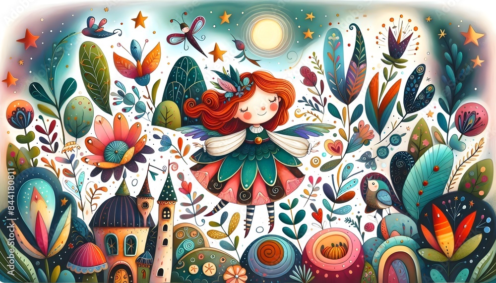 ilustración infantil, wallpaper, cuento de hadas, fantasía, variopinto ...