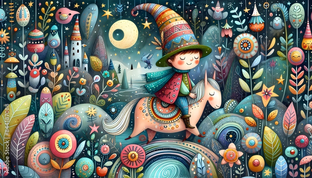 ilustración infantil, wallpaper, cuento de hadas, fantasía, variopinto ...