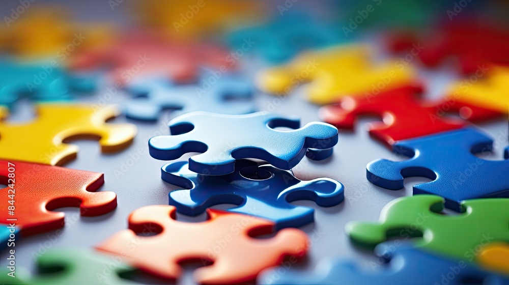 photograph of a jigsaw puzzle with all the pieces fitting together ...