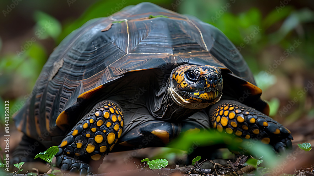 Galpagos Tortoise Chelonoidis nigra iconic reptile of the Galpagos ...