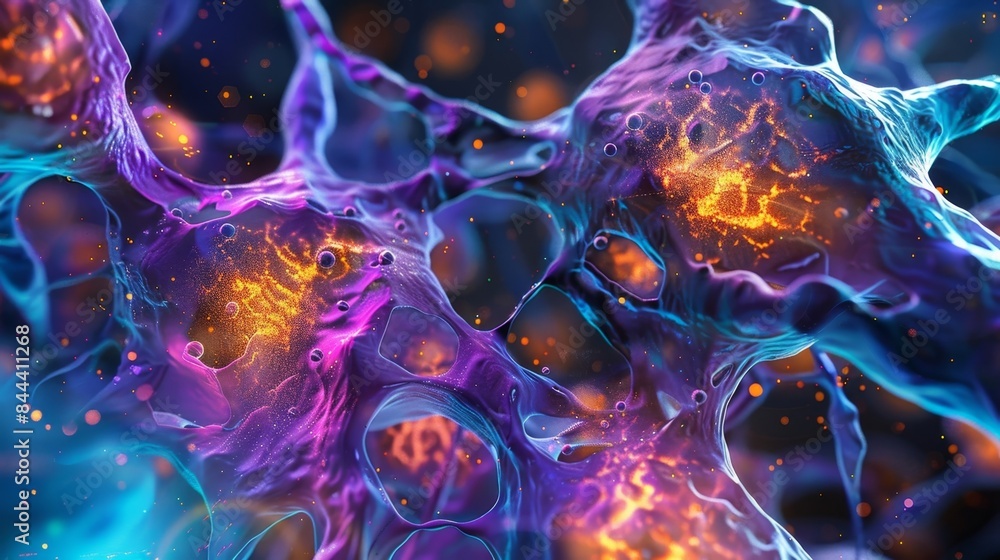 A microscopic view of endothelial cells the building blocks of vessels ...