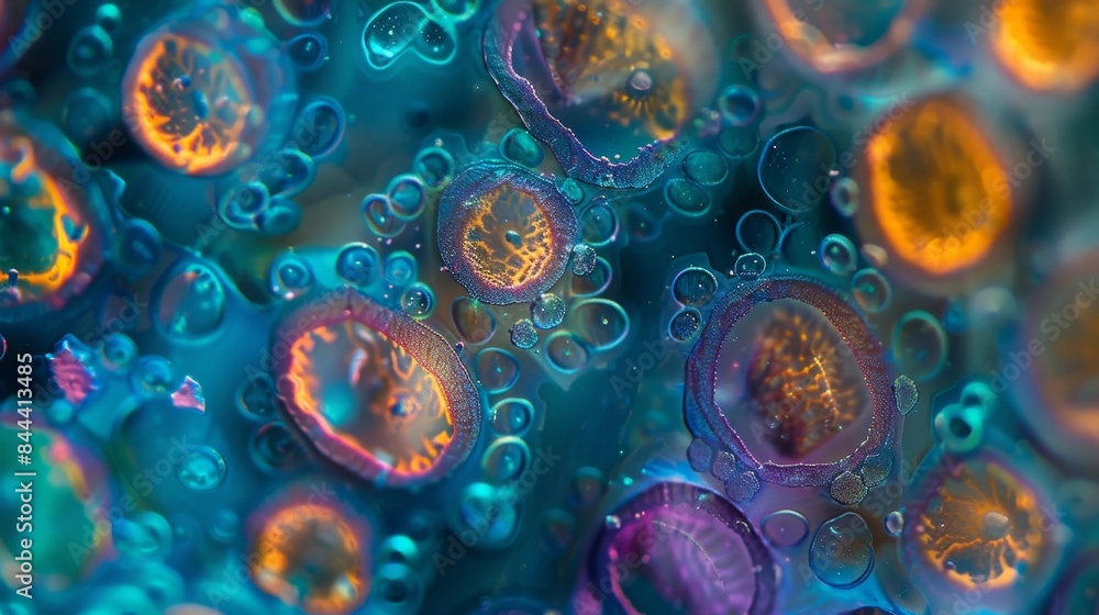 Image of a microscope slide containing a sample of geneedited zebrafish ...