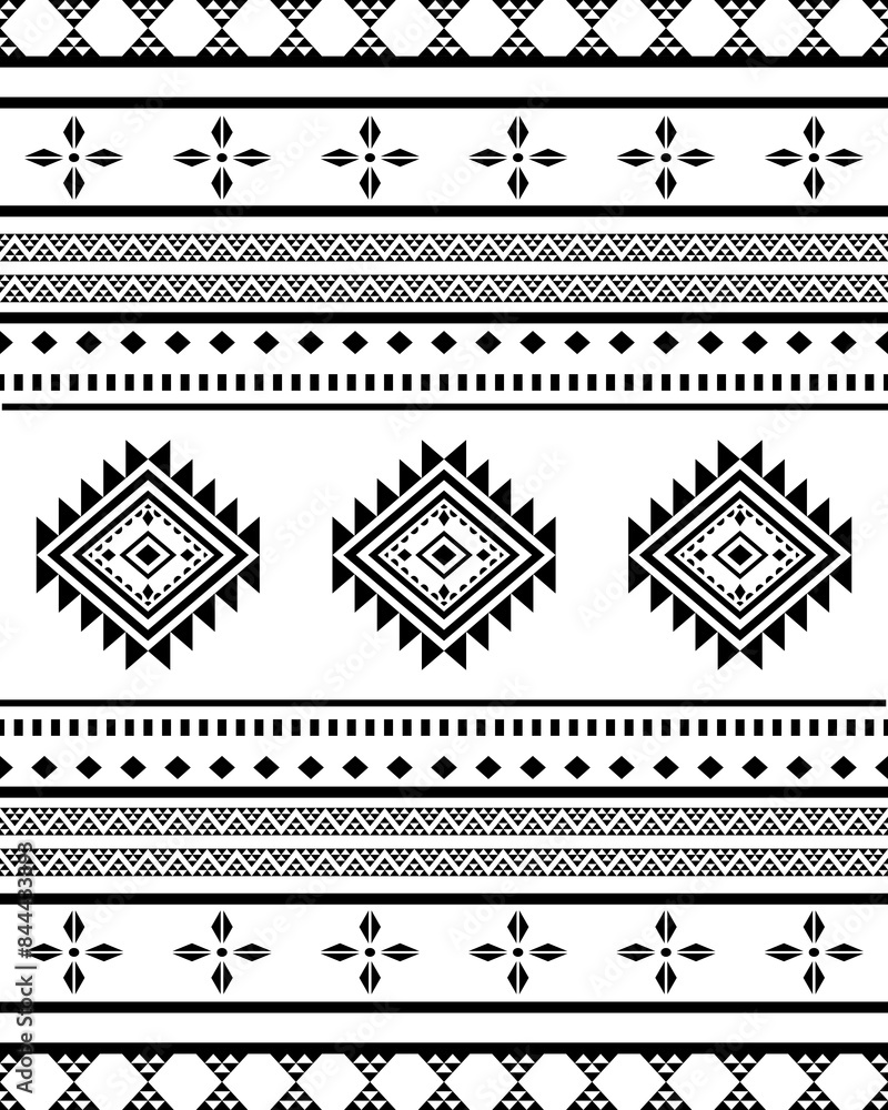 Southwest Aztec geometric Native American Mexican Navajo tribal ethnic ...