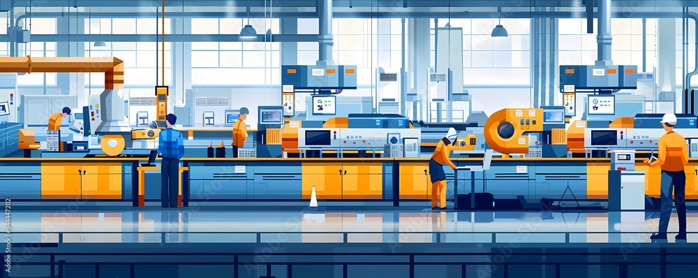 Flat design of lean manufacturing with error proofing, pokayoke, and ...