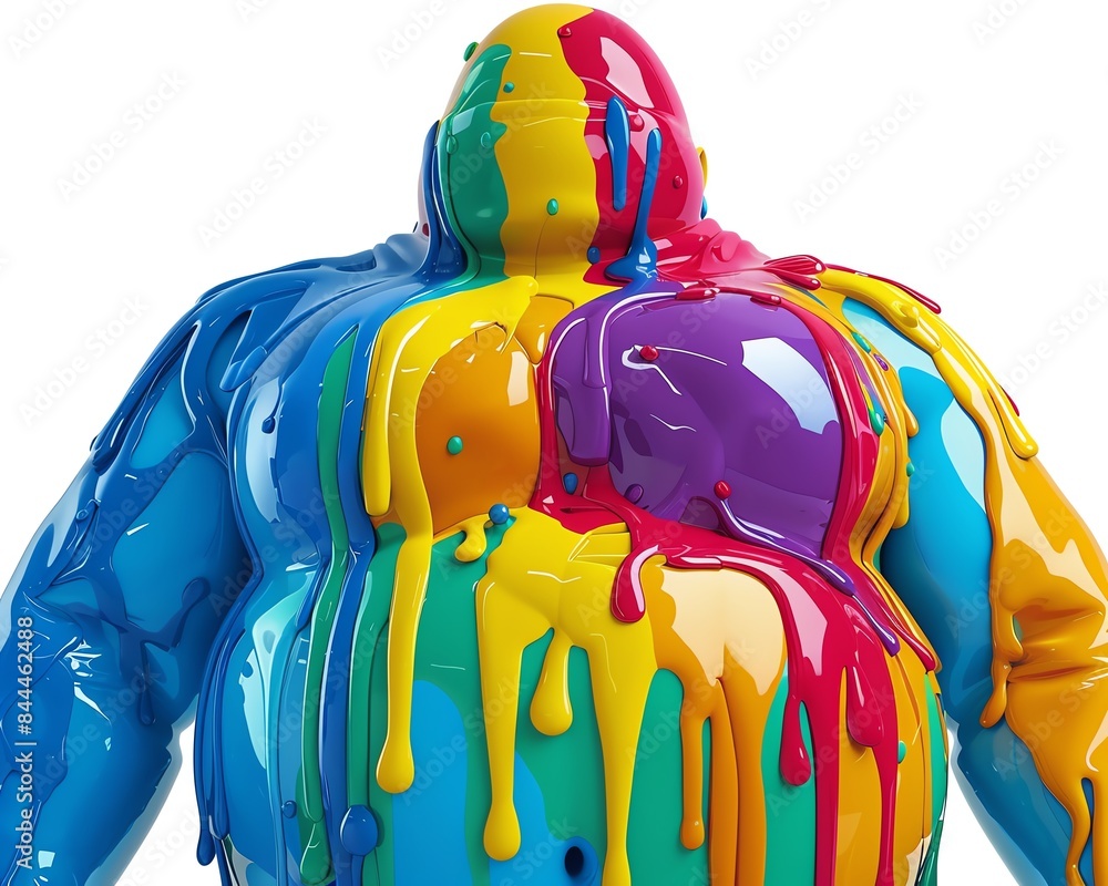 Interactive 3D graphic of the human body with areas affected by obesity ...