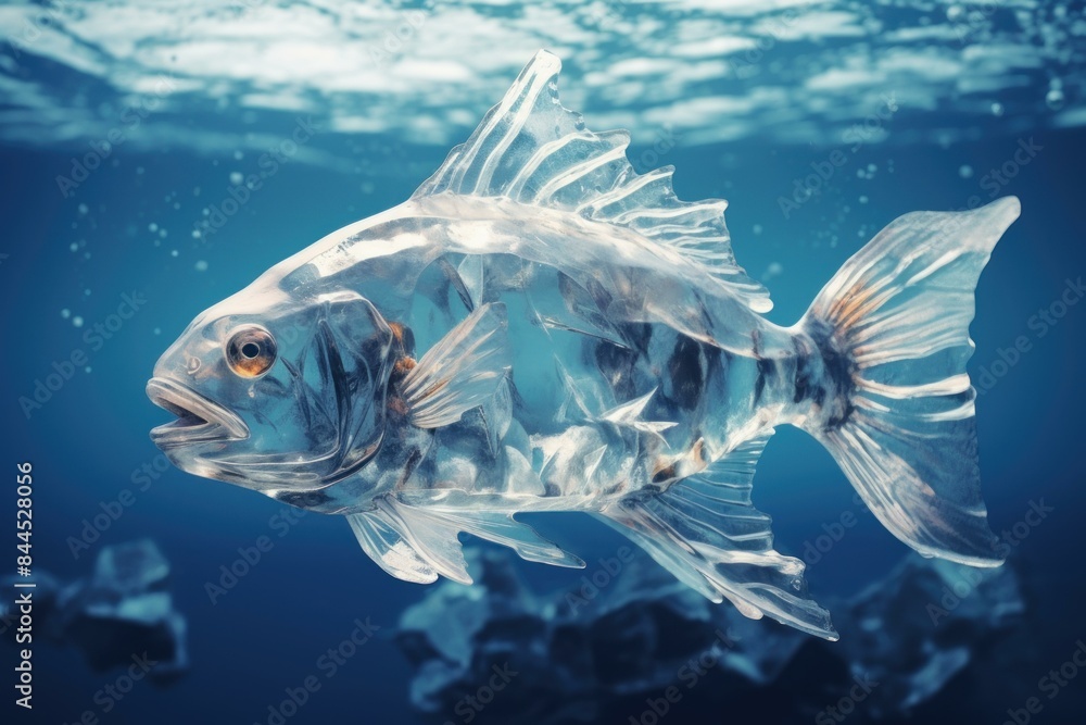 Creating a surreal underwater illusion with crystal fish: a unique and ...