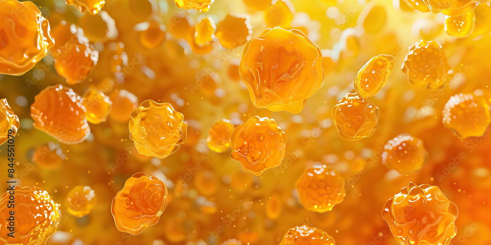 Golden Yellow Neutrophil Phagocytosis: High-resolution microscopy of ...