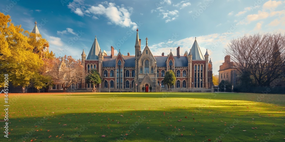 A stunning image of a historical university building with gothic ...