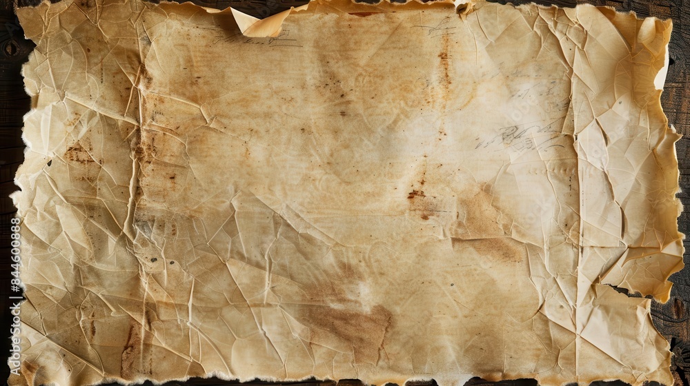 aged medieval paper sheet with torn edges vintage manuscript texture ...