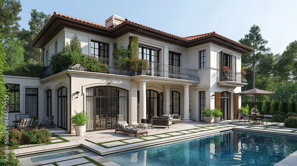 a narrow two storey house with juxtaposition of cube and balcony ...