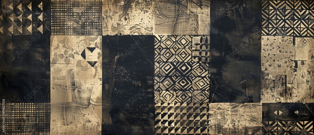 Batik design with a monochromatic color scheme for a minimalist ...