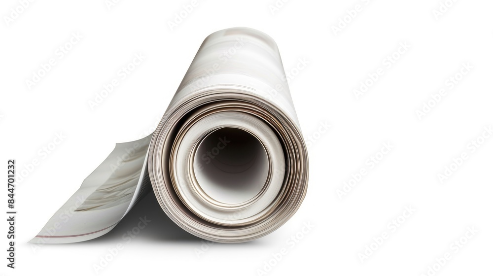 Magazine roll isolated on white background Stock Photo | Adobe Stock