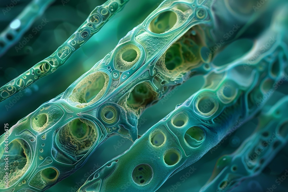 Explore the intricate details of a human hair follicle through this ...