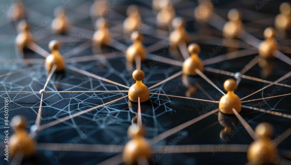 Convey the essence of teamwork and collaboration through a 3D bar graph ...