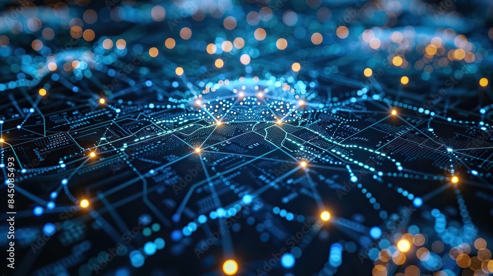 An abstract technological backdrop depicting a quantum computing system ... An abstract technological backdrop depicting a quantum computing system ...