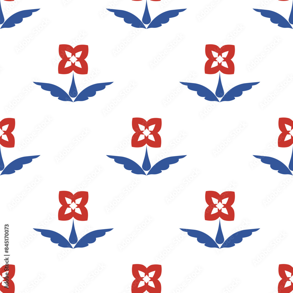 Beautiful flower seamless pattern in tribal.Ethnic design background ...