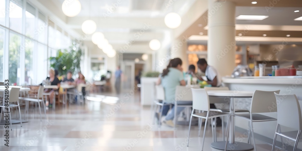 Hospital Cafeteria Welcoming blurred background image of a hospital ...
