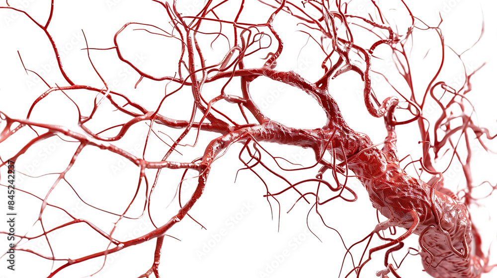 Blood system on white isolated transparent background Stock Photo ...