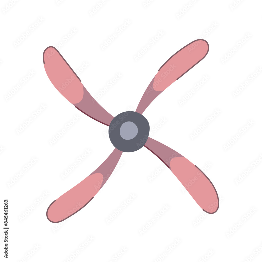 airplane propeller cartoon. fan aircraft, blade motor, marine ocean ...