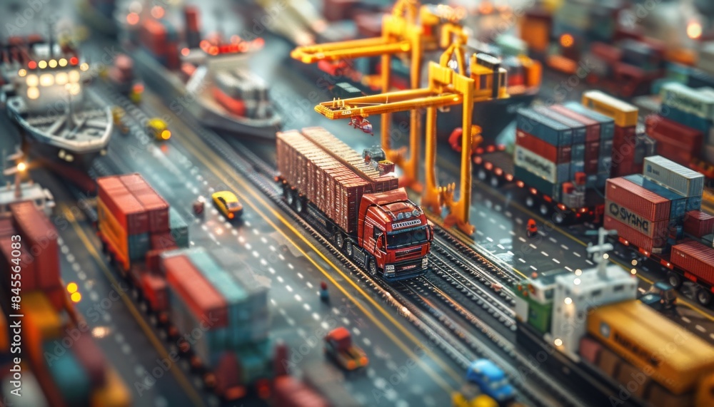 Global Logistics, Highlighting the transportation and distribution ...