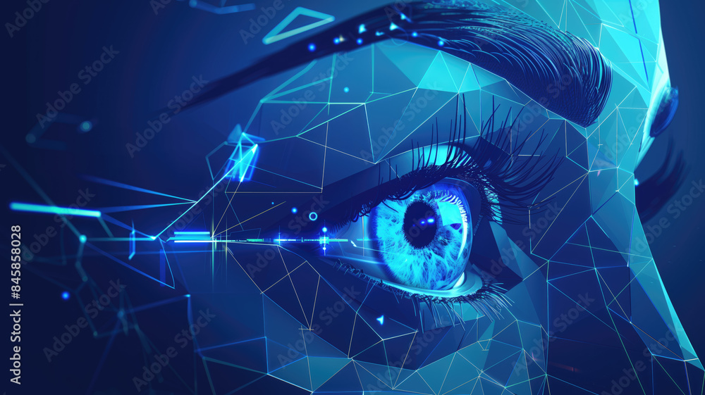 Human android cyborg eye futuristic control protection personal ...