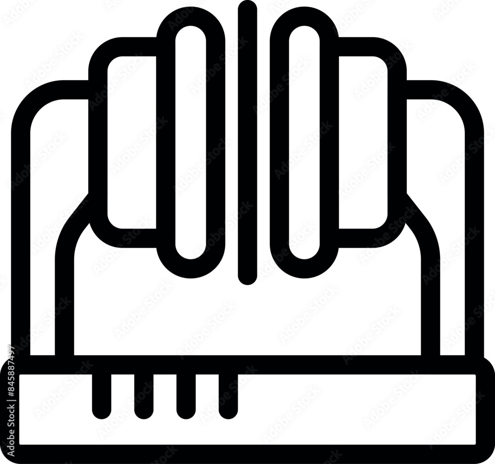 Electronic inductor coil, a passive electronic component that stores ...