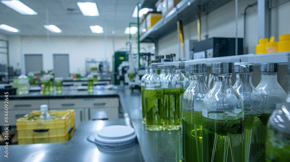 Innovative green industry facility using algae biofuel technology ...