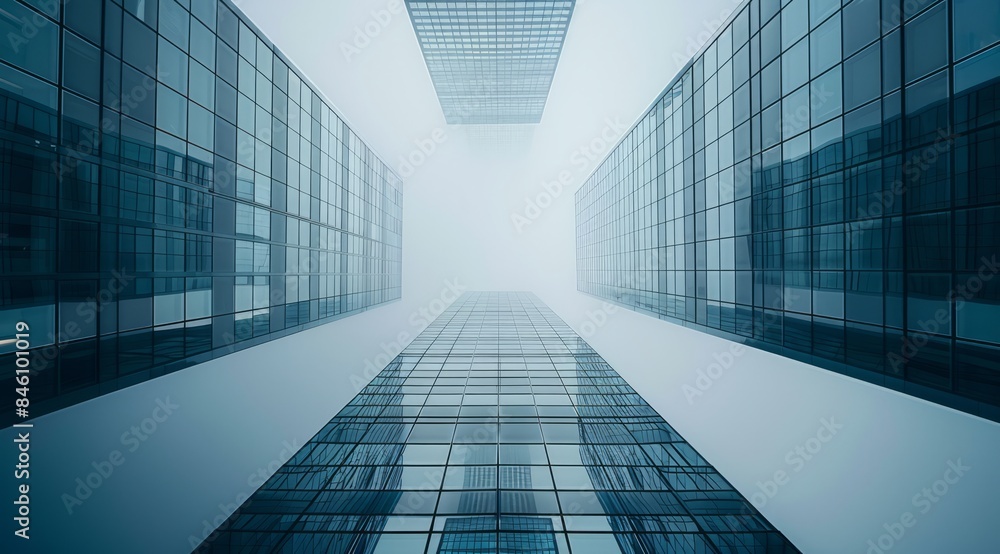 Urban high-rise office building, commercial building,. The grandeur and ...