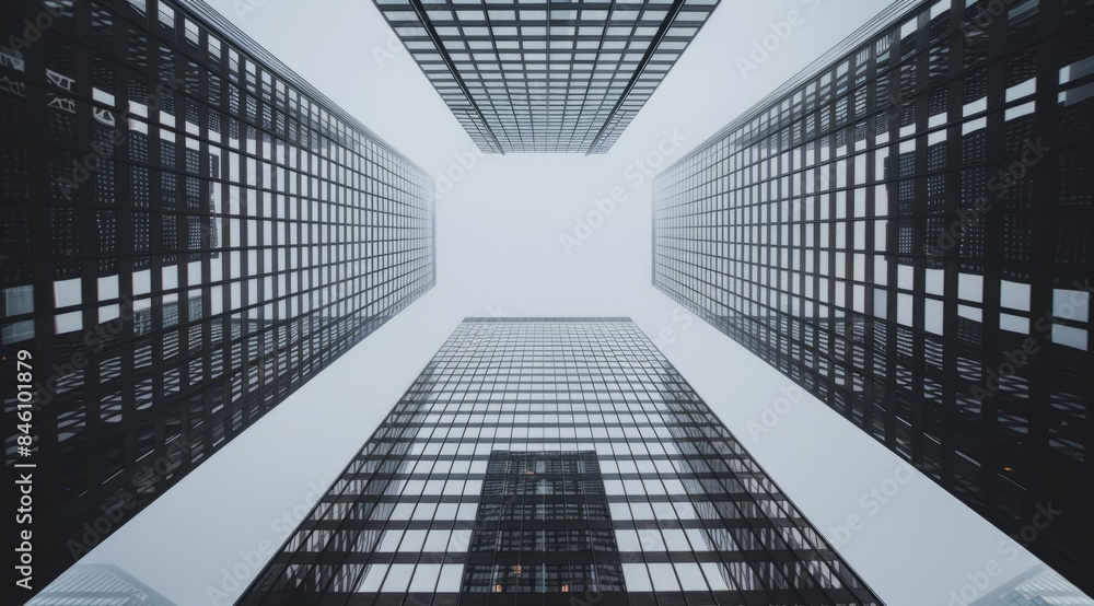 Urban high-rise office building, commercial building,. The grandeur and ...