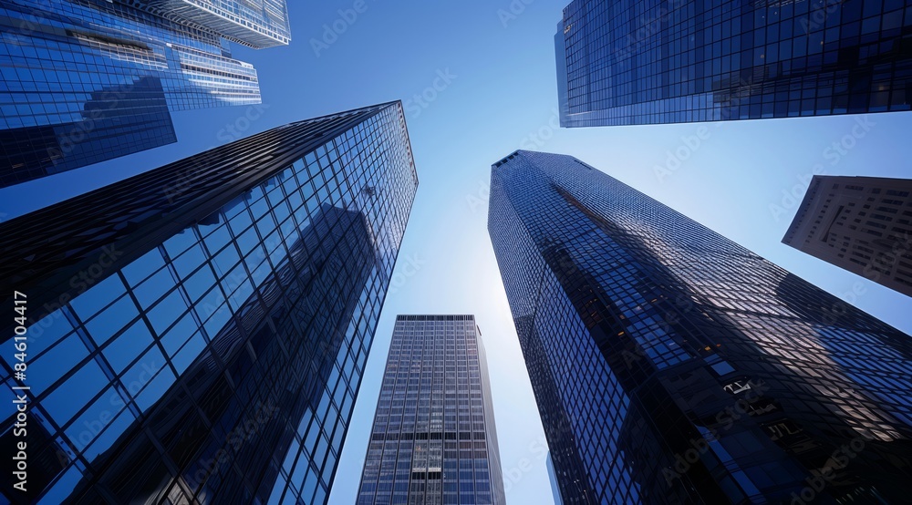 Urban high-rise office building, commercial building,. The grandeur and ...