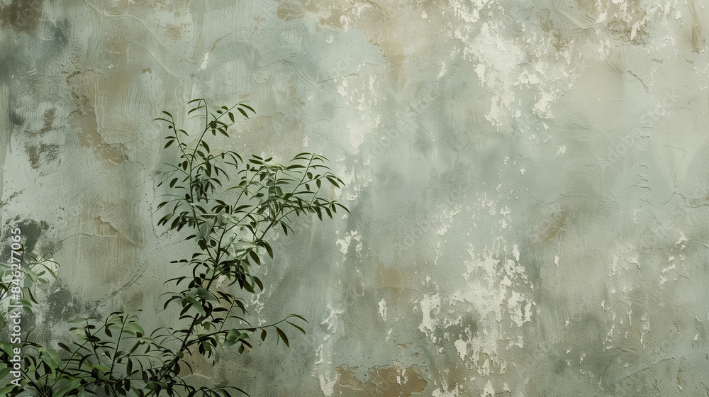 Rustic Textured Wall with Subtle Earth Tones Color Washing Technique ...