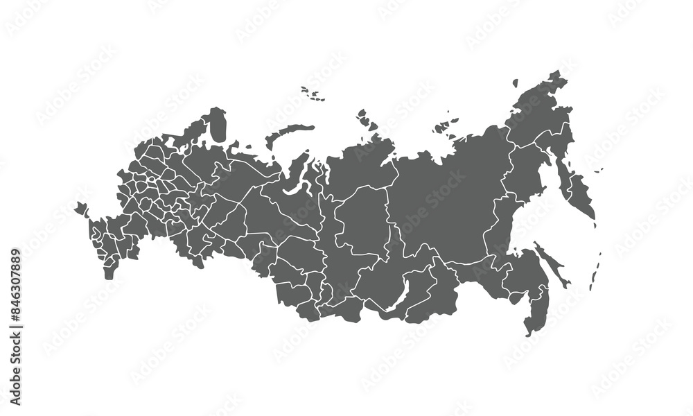 Russia map isolated on white background. for website layouts ...