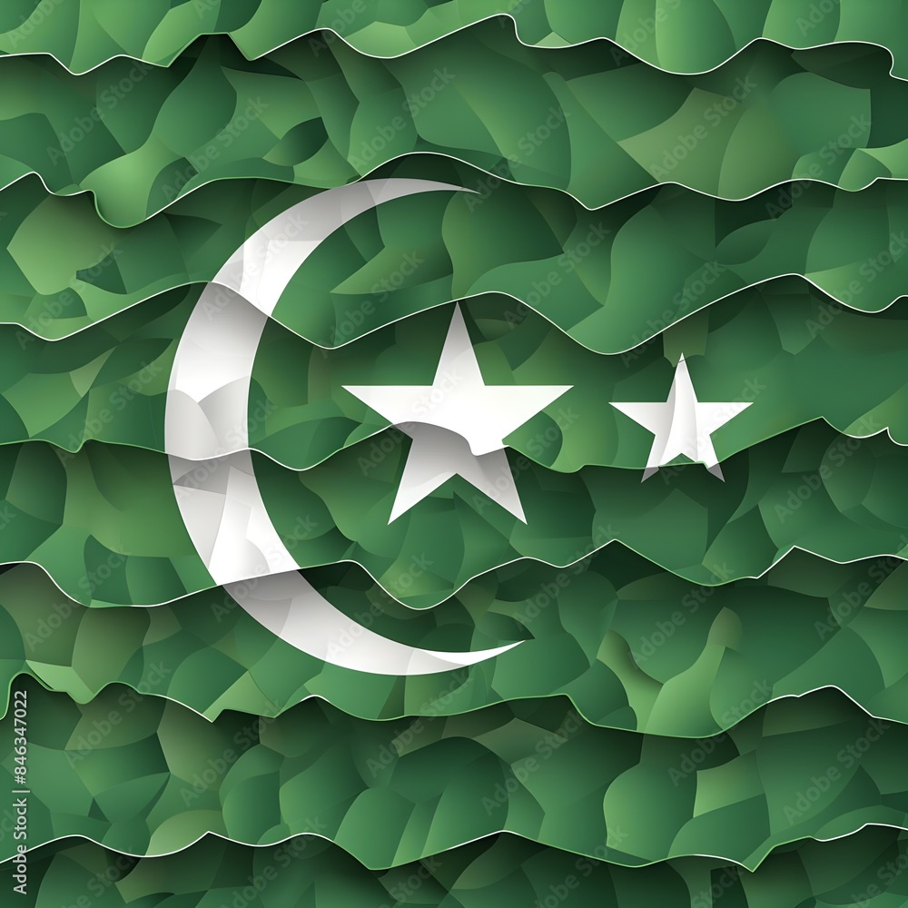 Pakistan Day ,Pakistan Minar background design generative ai,A Flag of ...