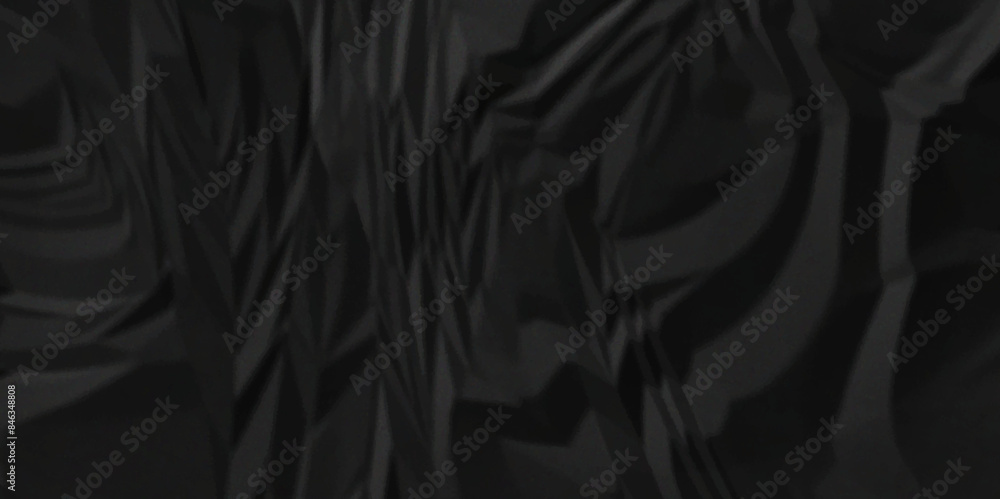 Black crumpled paper background texture pattern overlay. crinkled ...