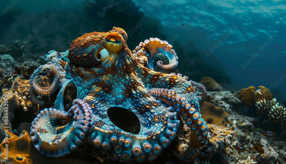 Intimate Encounter: Rare Photo of Mating Big Blue Octopuses in Bali's ...