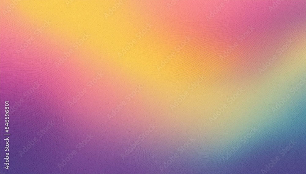Purple yellow pink grainy gradient background retro noise texture ...