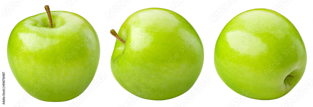 Apple isolated png. Green apple collection on transparent background ...