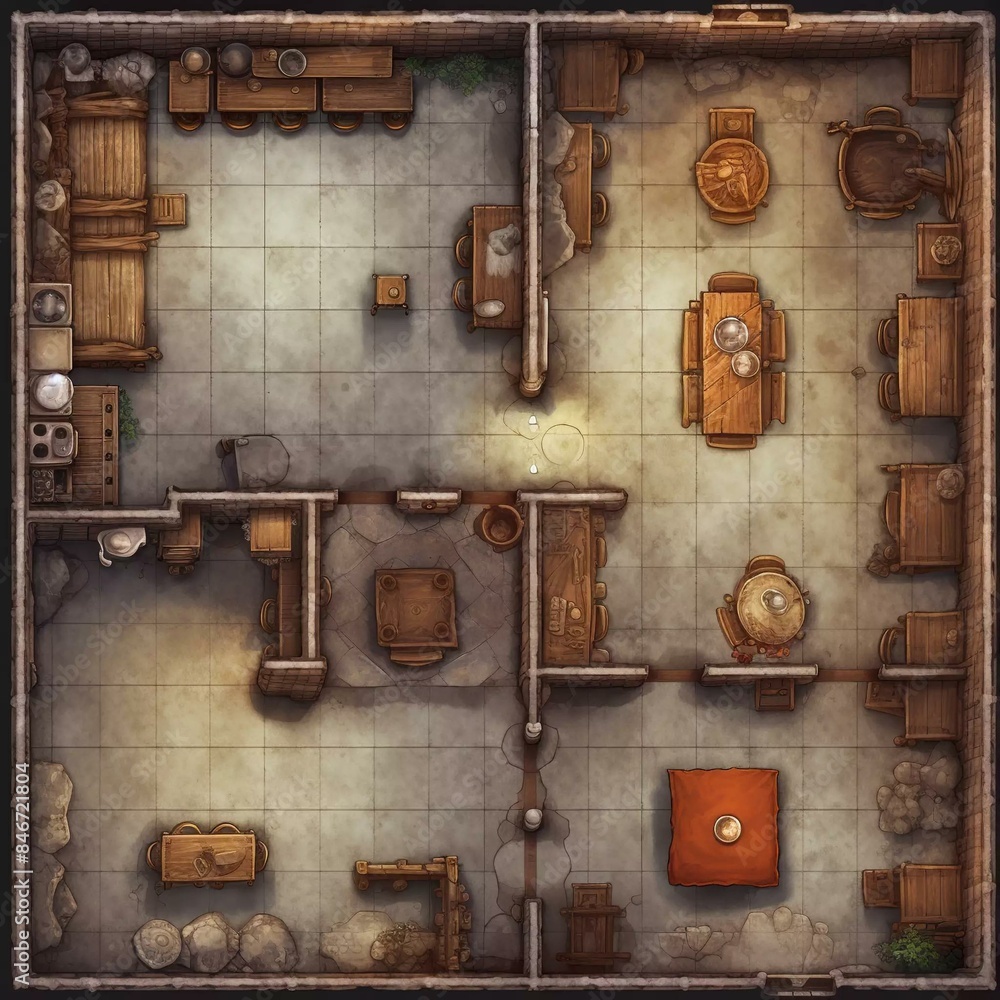 DnD Battlemap Forsaken Orphanage Whispers - Abandoned building in 4K ...