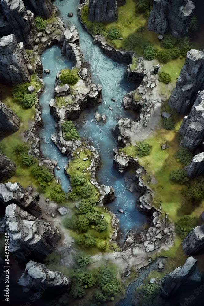 DnD Battlemap Jesters Lane Battlemap Style. Stock Photo | Adobe Stock
